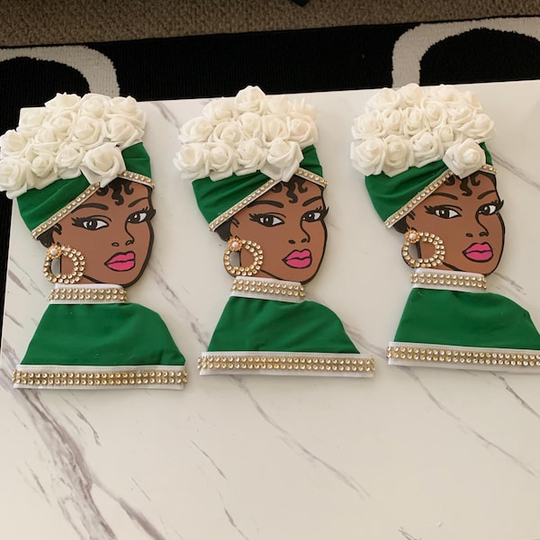 Diva Shaved Side Wood Sign, Afro Wreath Attachment, Wood Blank, Door ...