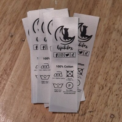 Wash Care Labels, Design Your Own Label, Customisable Wash Labels, Sew ...