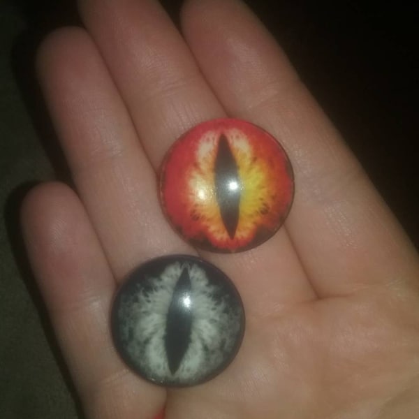 Glass Eyes - Red Yellow Dragon Glass Eyestaxidermy Doll Eyeballs ...