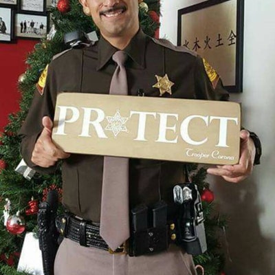 Protect Police Sign, Officer Name Sign, Policeman, LEO, Law Enforcement ...