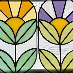 Moon Lotus Flower Stained Glass Pattern Stained Glass - Etsy