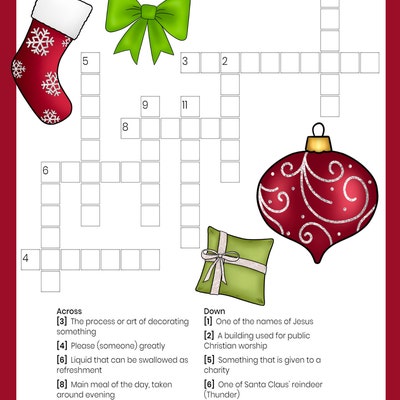 Christmas Word Puzzles Printable PDF Christmas Word Puzzles - Etsy