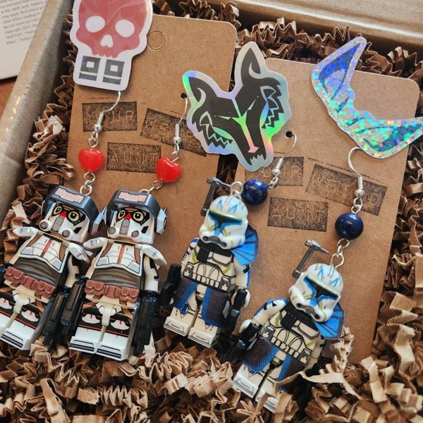 The Clone Captain Earrings - Etsy