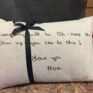 HANDWRITING Memory Custom Handwriting PILLOW - Etsy