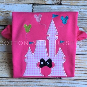 Character Inspired Miss Mouse Castle Embroidery Applique - Etsy