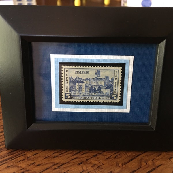 US Military Academy - Framed West Point United States Postage Stamp ...