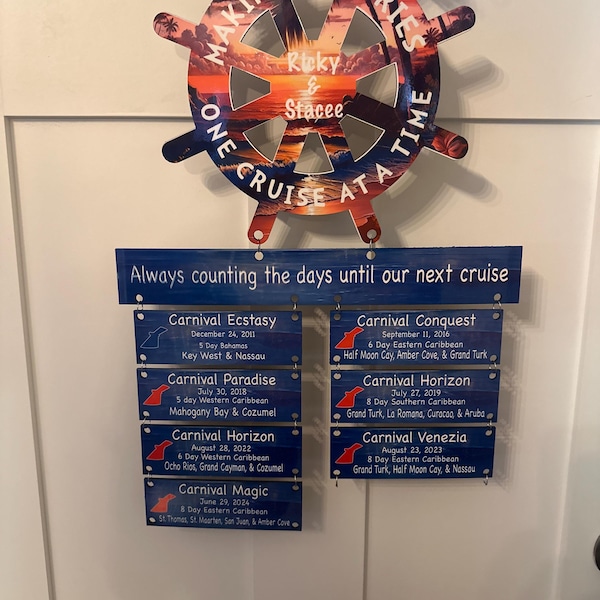 Personalized Carnival Cruise Duck Tags: Carnival Cruise Sign and Sail ...