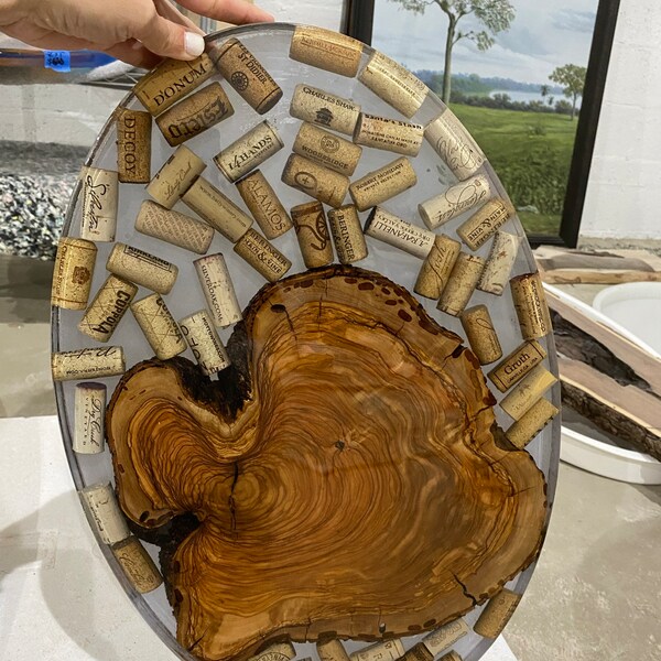 Olive Live Edge Wood Slab Olive Live Edge Log Wood Cookie Burl Slice ...