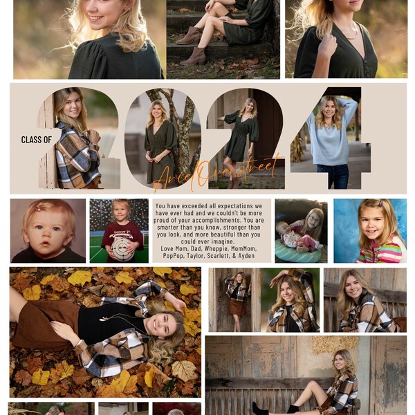 Half Page Dance Template - Yearbook Tribute Ad - Charlie - Fun Creative ...