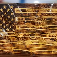 CNC Stl 3D Waving American Flag. Beautiful, Highly Detailed and ...