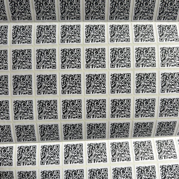 Custom QR Code Sticker Labels, Kiss Cut Stickers, Different Sizes ...