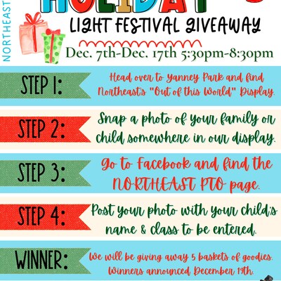 Raffle Flyer Editable Template. Neon Theme Soccer, Church, Community ...