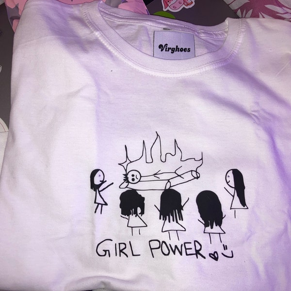 Girl Power Baby Tee - Etsy