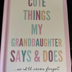 Grandparents Journal for Grandma Gift From Grandkids Memory Book ...