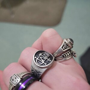 Celtic Dogs Ring Celtic 3 Dog Zoomorphic Hounds Loyalty - Etsy