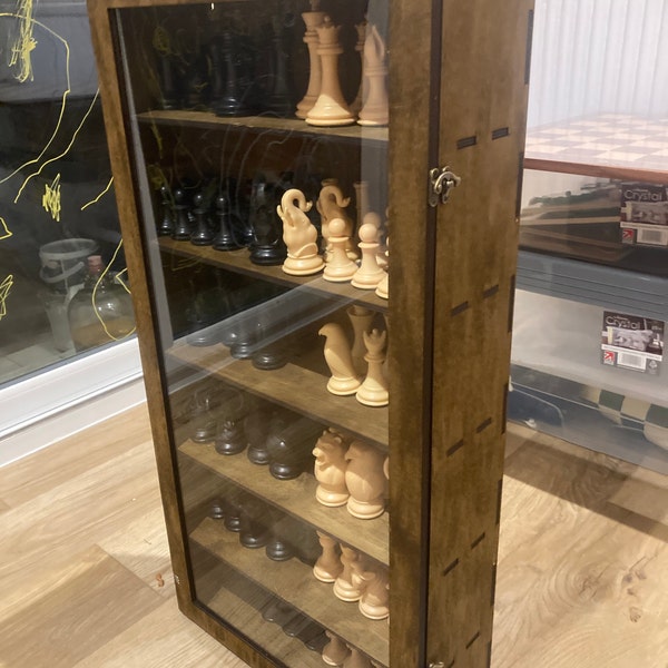 Display Case for Collectibles, Display Case for Figures, Wood Display ...