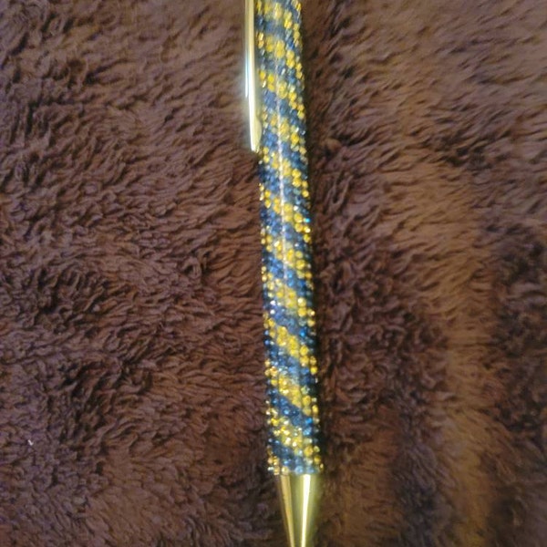 Colored Diamond Top Pen With Crystals. - Etsy