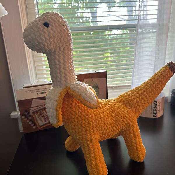 Bananasaurus Dinosaur NO SEW Crochet Pattern - Etsy