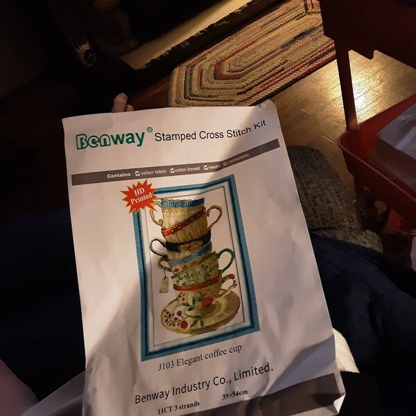 Stamped Pre-printed Small Cross Stitch Kit 11CT Embroidery Kit Wall ...