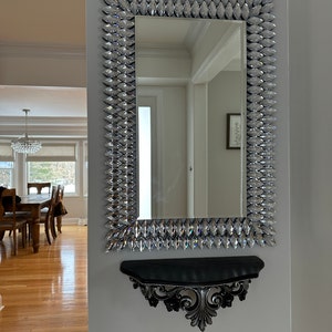 Dark Cottagecore Mirror, Rose Garden, Princess Mirror, Black Wall ...