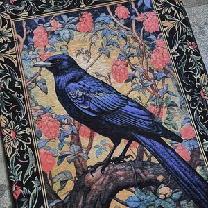 Dark Floral Cottagecore Rug Bohemian Aesthetic Living Room Home Decor ...