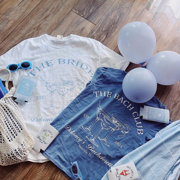 The Bach Club Bachelorette Shirts, Custom Location and Name ...