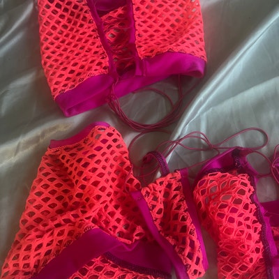 Fishnet Solid & Leg Pcs W/ Flares Exotic Dancewear - Etsy