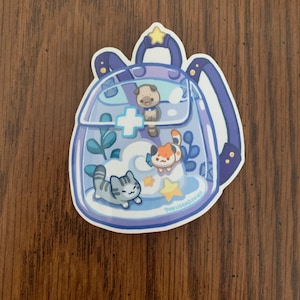 Vinyl Sticker transparent First Meow Kit Kittens Bag - Etsy