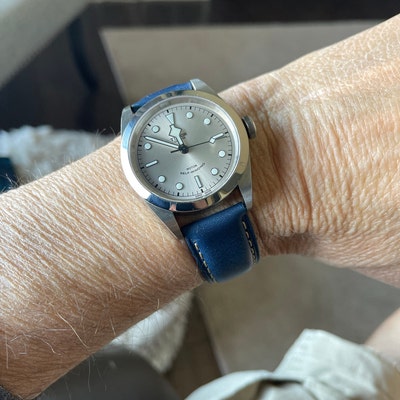 Handmade Copper Brown Italian Leather Watch Strap, Full Grain Leather ...