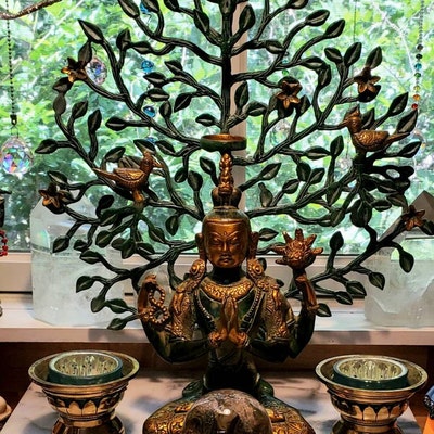 Bronze Tripura Sundari Kameshwari Empress of Desire goddess Lalita Devi ...