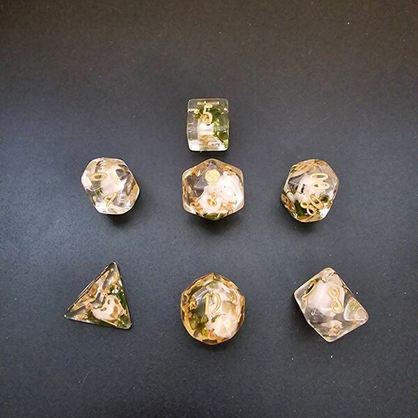 UNDEAD Bones Dnd Dice Set SKULL Polyhedral Dice Set 4 Dungeons and ...