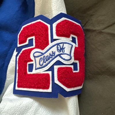 3 Chenille Varsity Letterman class Of Number - Etsy