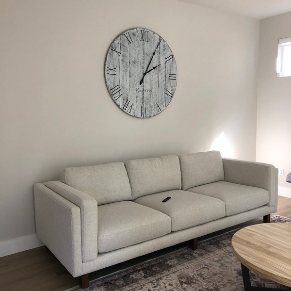 Large Wall Clock / 18" - 42" / Farmhouse Clock / Oversized Wall Clock ...