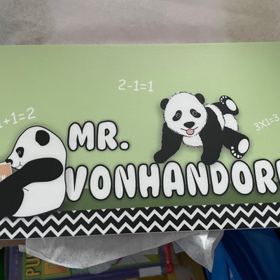 Personalized Teachers Classroom Door Sign Elephants Themed - Etsy