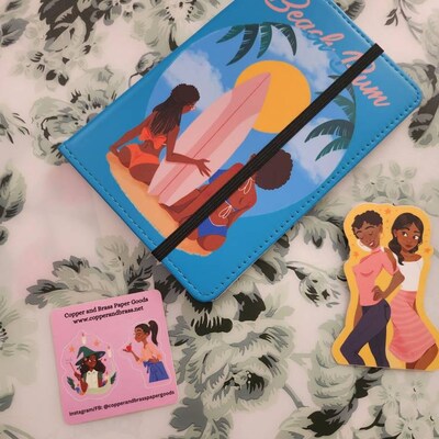 Large Curvy Black Girl Notebook African American Boss Chick Journal 8 ...