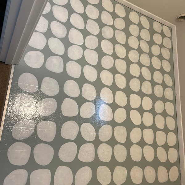 Pebbles Stencil for Patios, Floors, Tiles and Walls-geometric Stencil ...