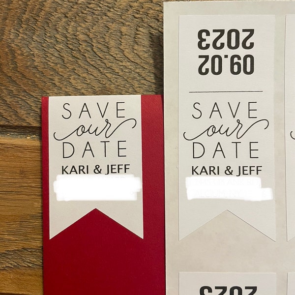 Save Our Date Stickers: Wedding Return Address Labels (set of 12) - Etsy
