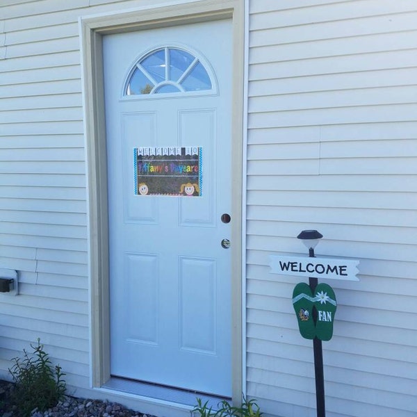 EDITABLE Daycare Door Sign, Child Care Sign, Daycare Door Hanger ...