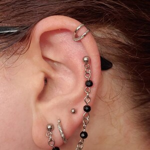 Om Dangle Cartilage Earring Helix Earring 20g 16g Ear | Etsy