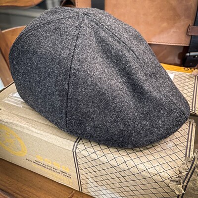 RUSTY Wool Duckbill Mens Flat Cap Cabbie Cabby Driving Bicycle Dai ...