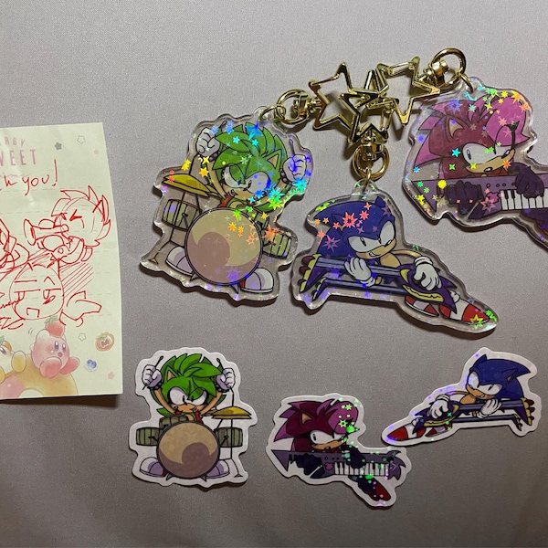 Sonic Underground Inspired Keychain - Etsy