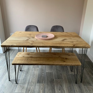 ESPLANADE Industrial Modern Rustic Scaffold Board Dining - Etsy