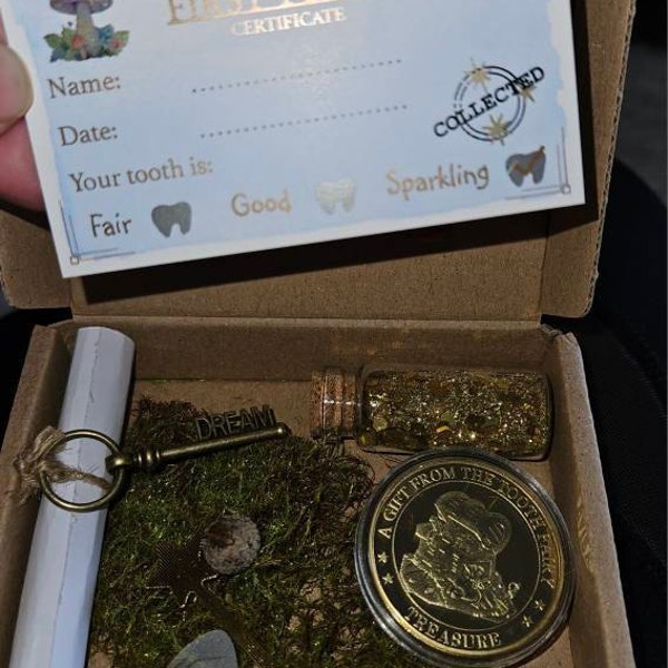 Tooth Fairy Kit With Tooth Fairy Gifts. Personalised Tooth Fairy Letter ...