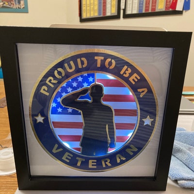 Great Wave Shadow Box, Great Wave SVG Layered Design for Cricut ...