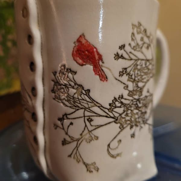 Bike Mug, Outdoorsy Mug, Mountain Bike Gift, Bicycle, Slab Built Mug ...