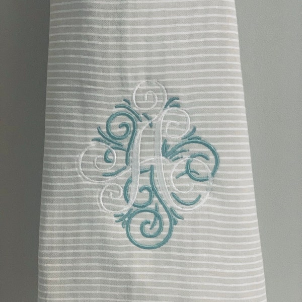 Adorn Embroidery Monogram Set 7″ 8″ - A-Z Swirly Machine Embroidery ...