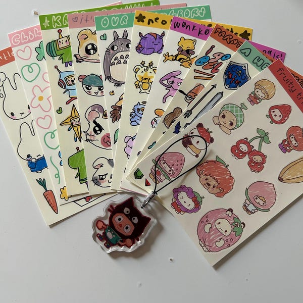 W0nkky Cat Emotes - Stickers | Kawaii Heisei Juminocore Fruitcore ...