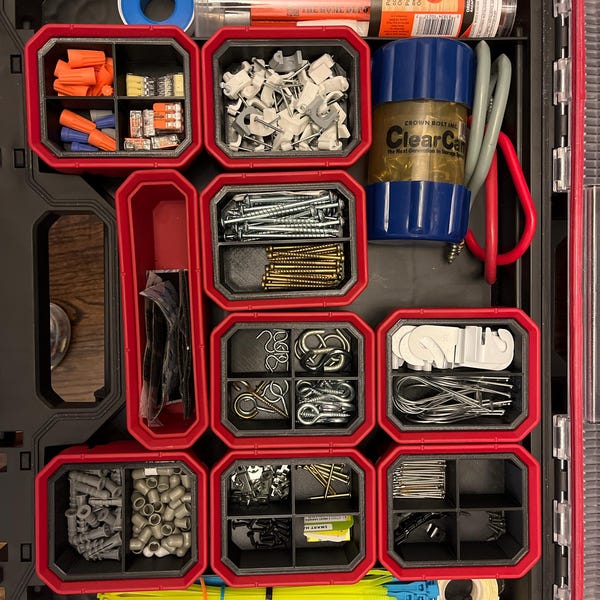 Milwaukee Packout Low-profile Compact Organizer Compatible Husky 3/8 ...