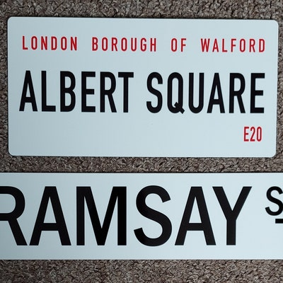 Eastenders Albert Square Road Sign, Vintage, Street Sign, Garage, Shed ...