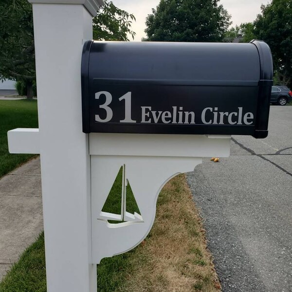 Mailbox Lettering - Custom Vinyl Mailbox Numbers and Address - Etsy